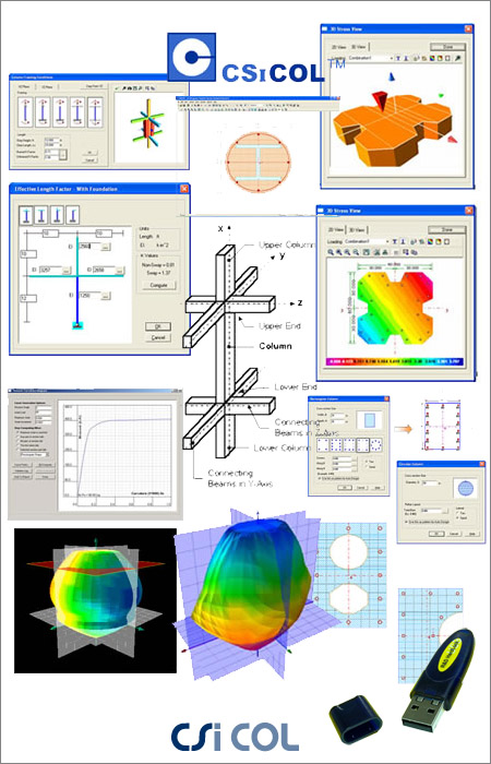 CSICol - โปรแกรมออกแบบเสาค.ส.ล.ของ CSI