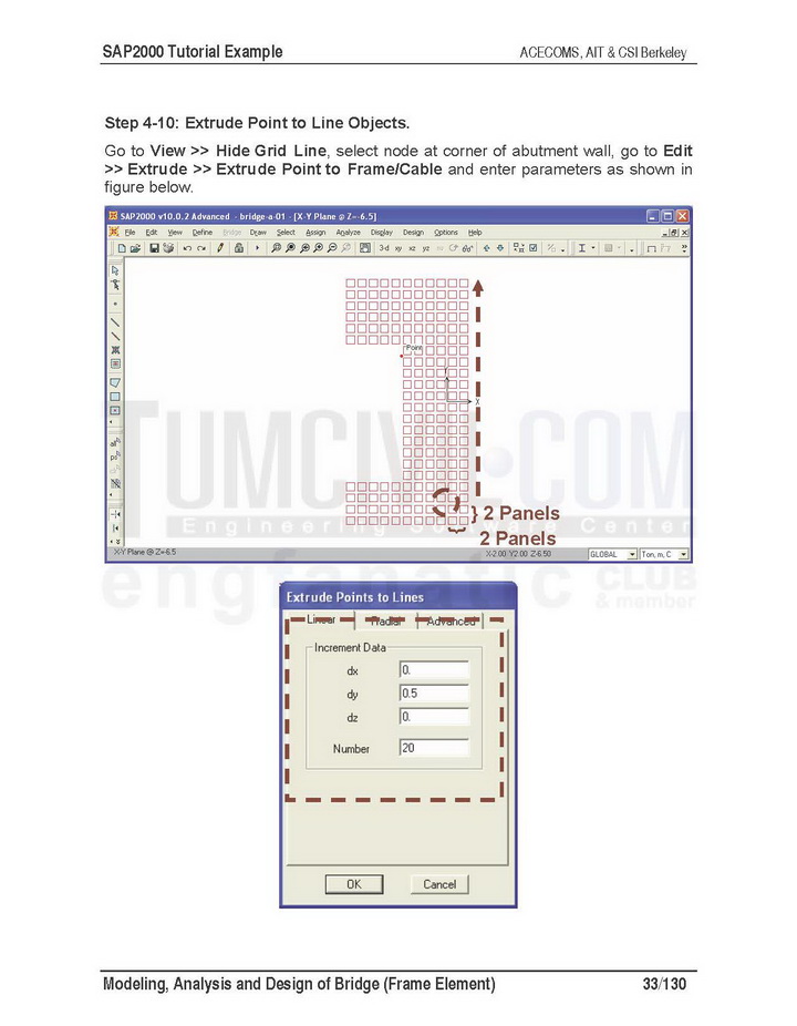คู่มือ Analysis and Design of Bridge โดย SAP2000 Bridge