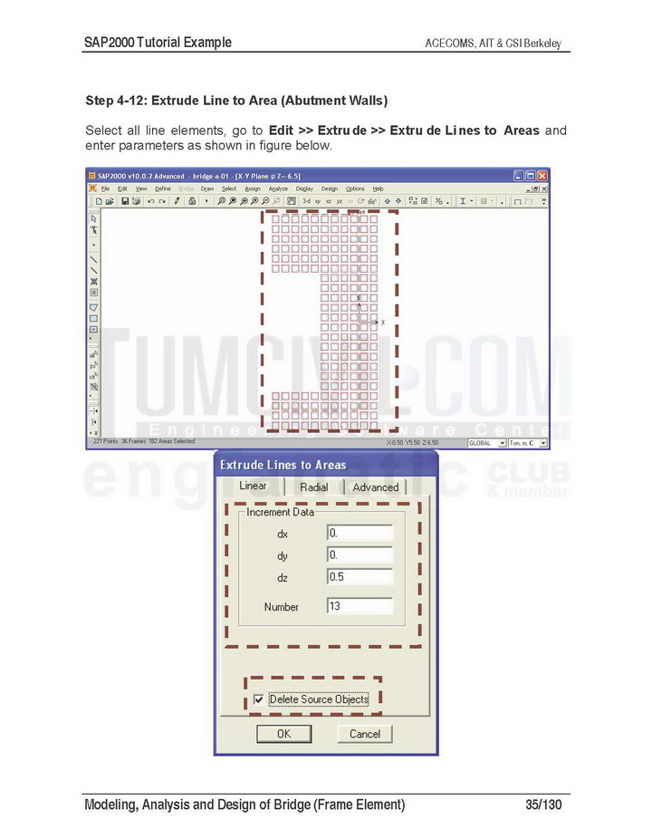 คู่มือ Analysis and Design of Bridge โดย SAP2000 Bridge