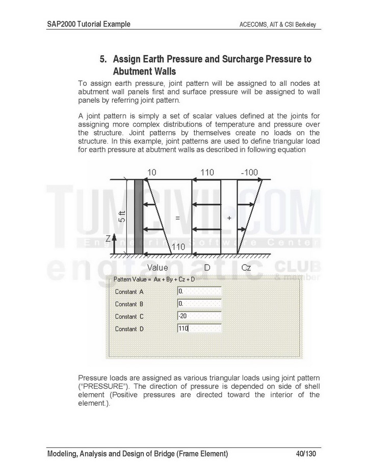 คู่มือ Analysis and Design of Bridge โดย SAP2000 Bridge