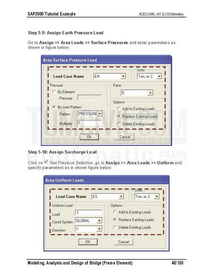 คู่มือ Analysis and Design of Bridge โดย SAP2000 Bridge
