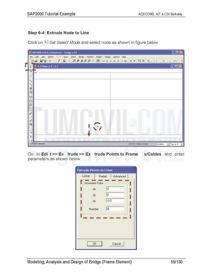 คู่มือ Analysis and Design of Bridge โดย SAP2000 Bridge