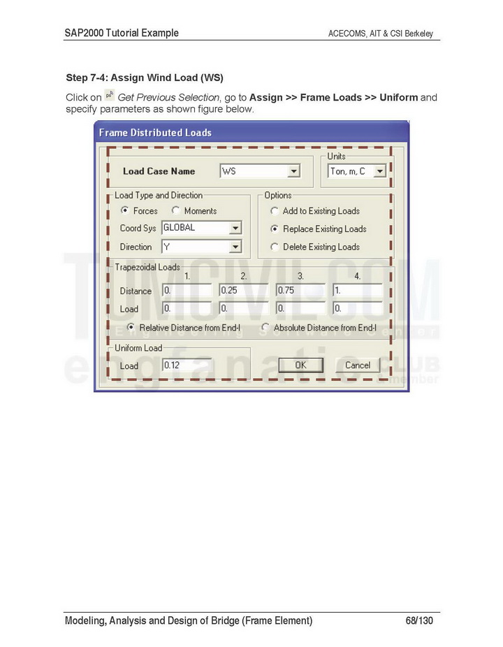คู่มือ Analysis and Design of Bridge โดย SAP2000 Bridge