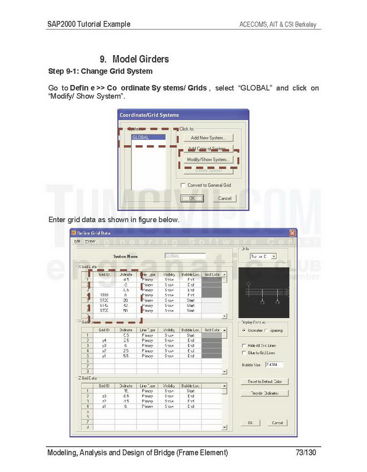 คู่มือ Analysis and Design of Bridge โดย SAP2000 Bridge