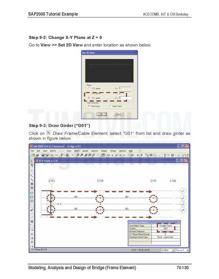 คู่มือ Analysis and Design of Bridge โดย SAP2000 Bridge