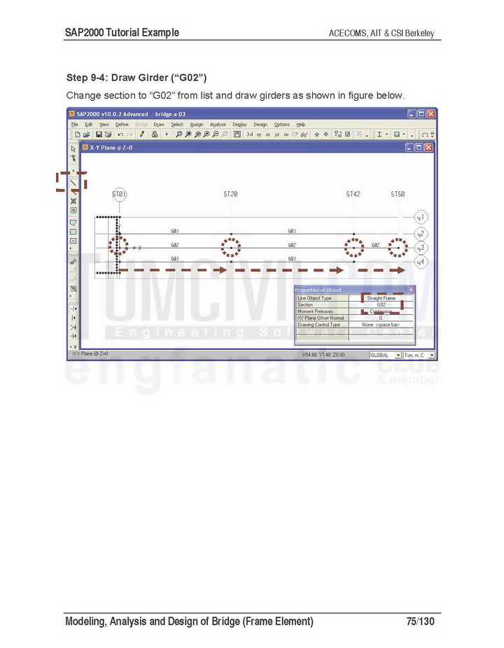 คู่มือ Analysis and Design of Bridge โดย SAP2000 Bridge