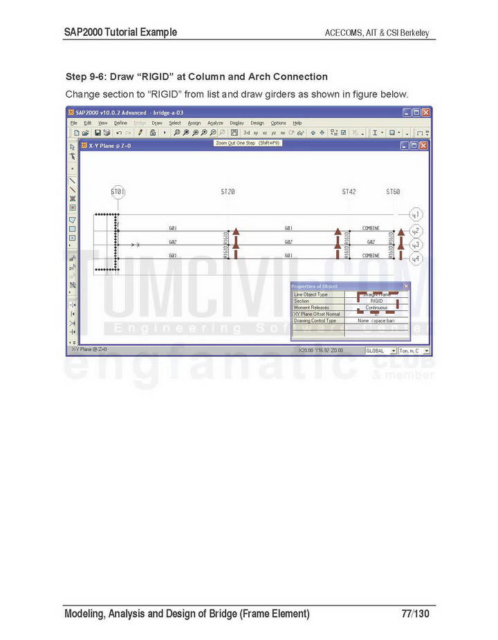 คู่มือ Analysis and Design of Bridge โดย SAP2000 Bridge