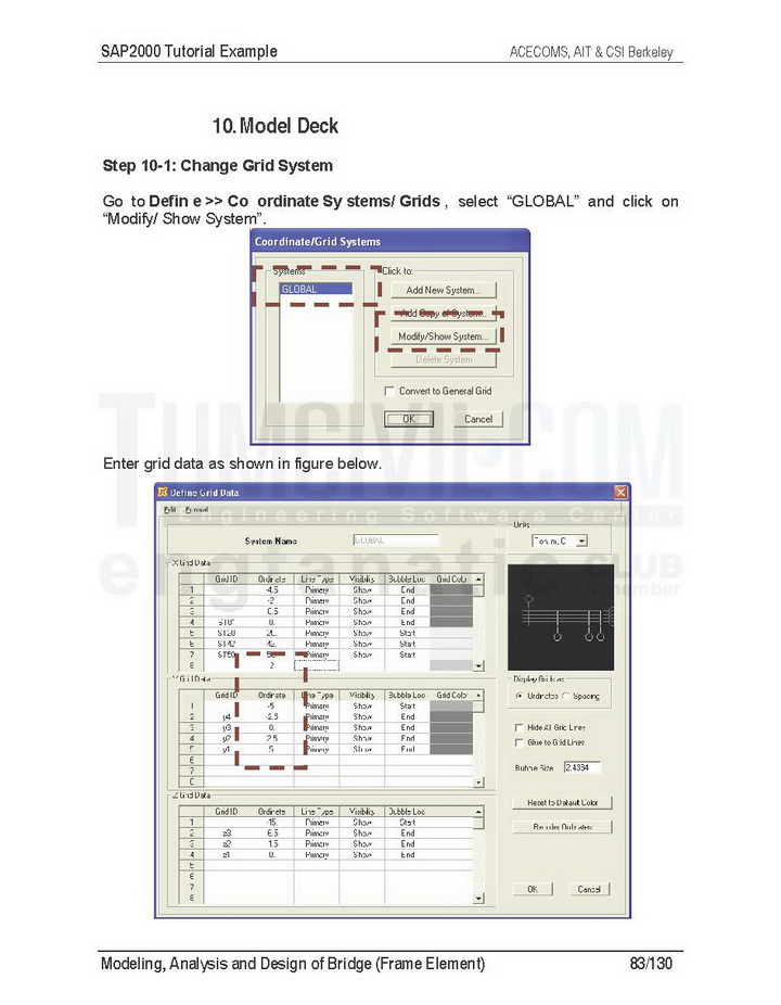 คู่มือ Analysis and Design of Bridge โดย SAP2000 Bridge