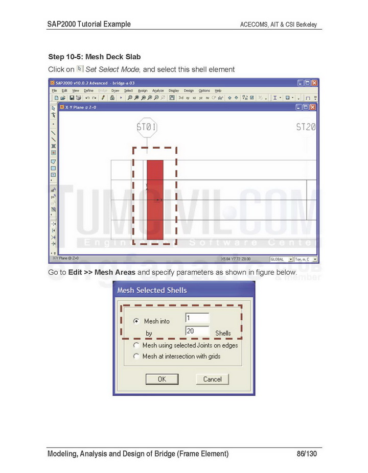 คู่มือ Analysis and Design of Bridge โดย SAP2000 Bridge