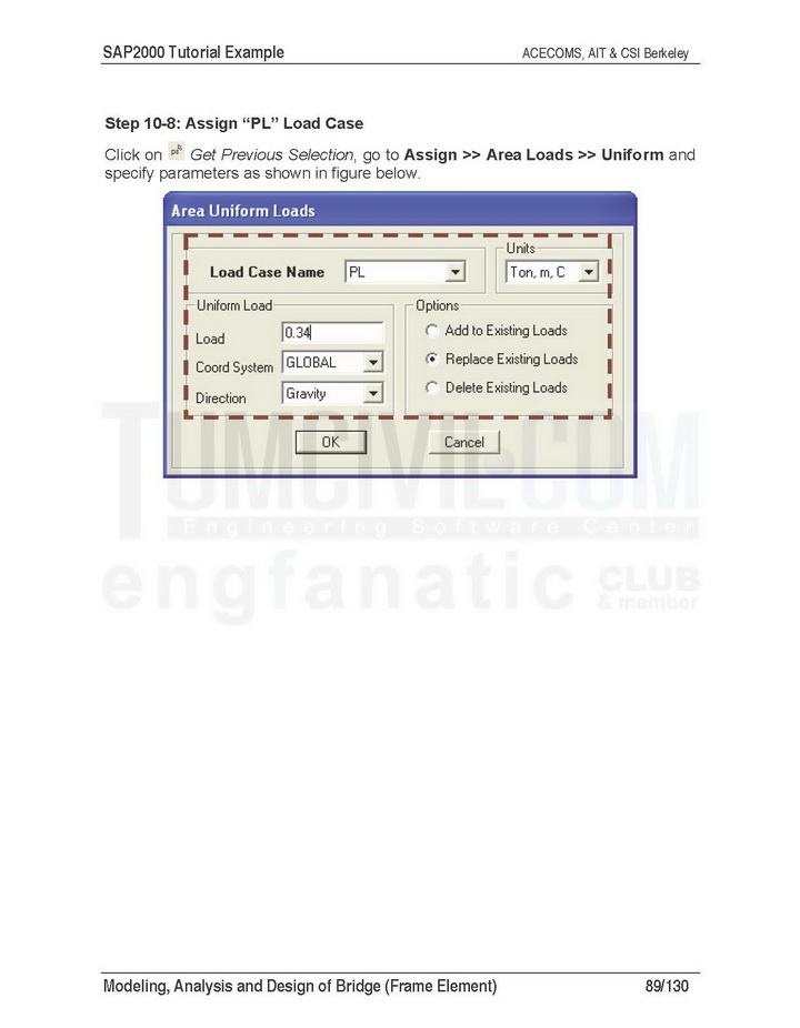 คู่มือ Analysis and Design of Bridge โดย SAP2000 Bridge
